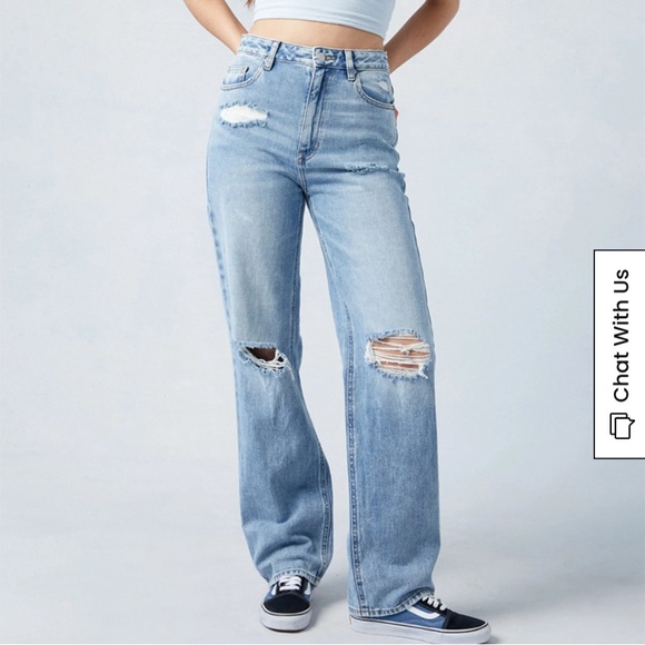 PacSun | Jeans | Pacsun Light Blue Ripped 9s Boyfriend Jeans Size 27 ...